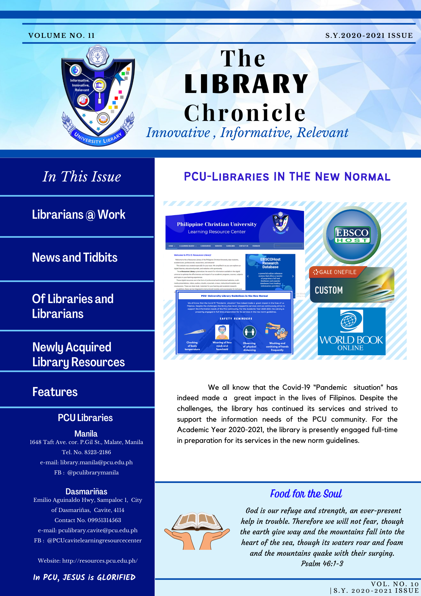 Library Newsletter – e-Resources